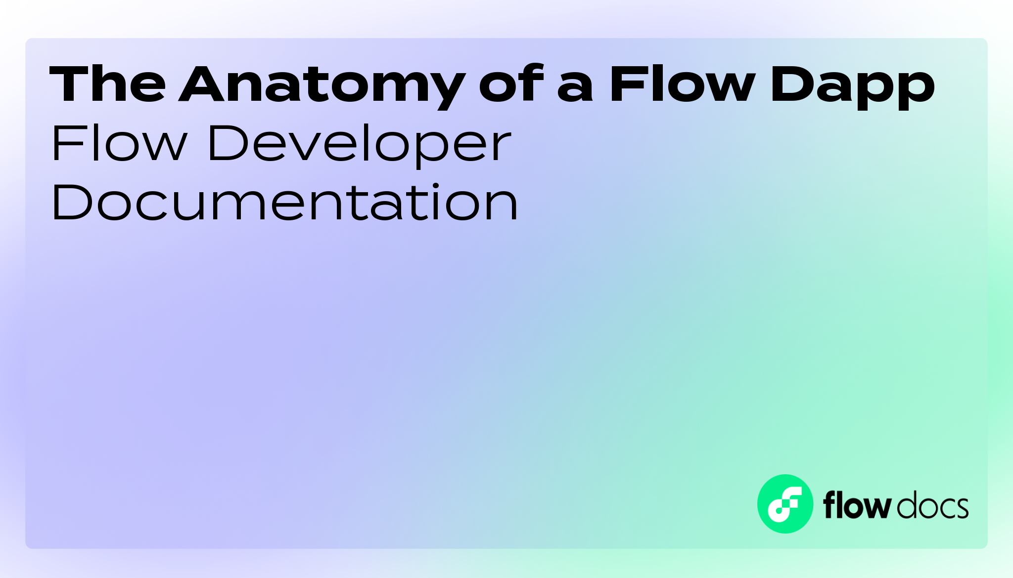 The Anatomy of a Flow Dapp | Flow Blockchain The Anatomy of a Flow Dapp | Flow Blockchain